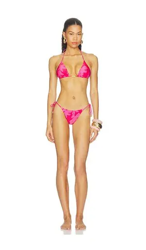 VIX PAULA HERMANNY Tie Side Bottom Brazilian In Pink