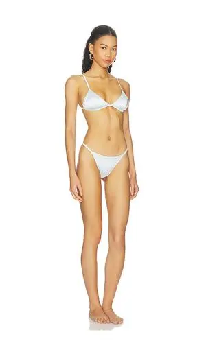 NIIHAI The Del Satin Bikini In Baby Blue