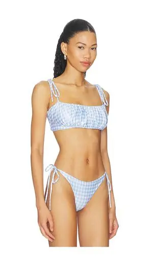 Peixoto Silas Bikini Top In Baby Blue