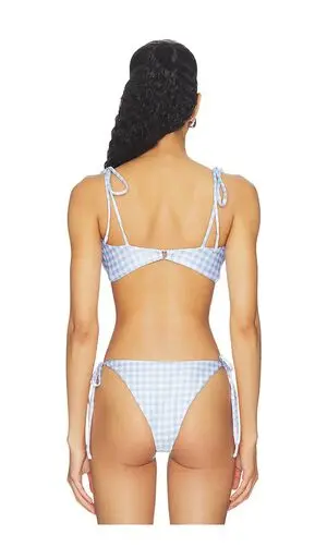 Peixoto Silas Bikini Top In Baby Blue