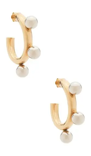 TPO Liora 3.0 Earrings In Metallic Gold,metallic Silver - Two Tone