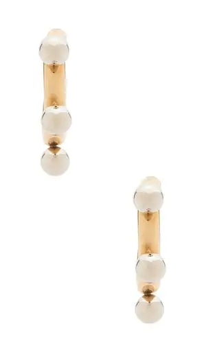 TPO Liora 3.0 Earrings In Metallic Gold,metallic Silver