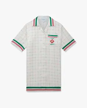 Casablanca Tennis Club Check Shift Dress