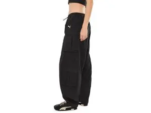 PUMA Essentials Relaxed Barrel Ripstop Cargo Slouchy Pants Clothing - Black