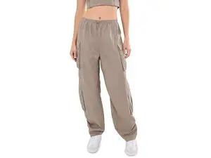 PUMA Essentials Relaxed Barrel Ripstop Cargo Slouchy Pants - Mouse Gray