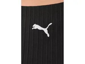 PUMA Essentials Ribbed Cropped Tank Top Clothing - Black