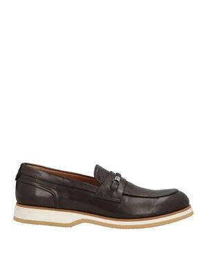 BALDININI Dark Leather Loafers - Dark Brown