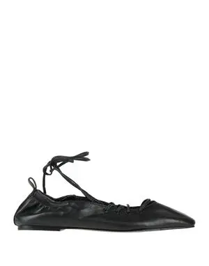 Rag & Bone Ballet Flats Size Leather - Black