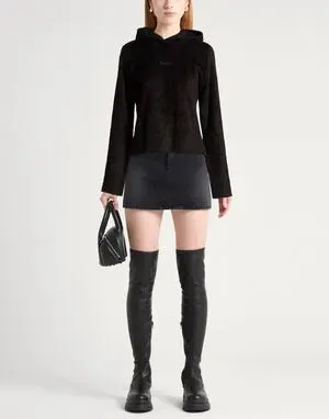 DISCLAIMER Brushed-felt Hooded Long-sleeve Pullover