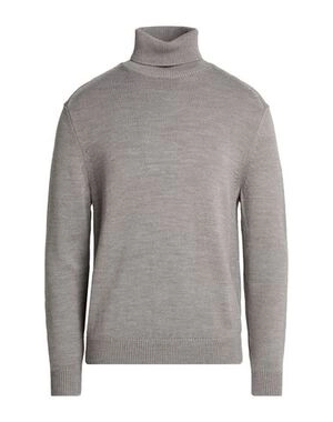 Armani Exchange Cotton Acrylic Virgin Wool Turtleneck - Grey