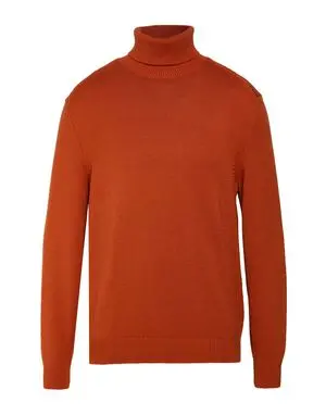 Armani Exchange Turtleneck Rust Size Cotton, Acrylic, Virgin Wool
