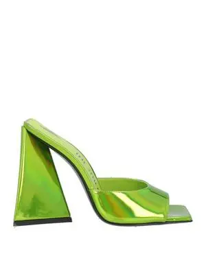 Attico Sandals Lime Size Textile Fibers - Green