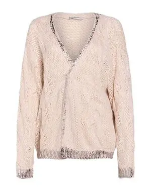 RICCARDO FORCONI Cardigan Size Polyester, Wool, Acrylic - Beige