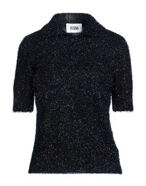 Alpha Studio Polo Shirt Midnight Size Viscose, Polyamide