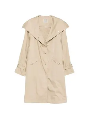 TOTEME Cotton Trech Coat - Beige