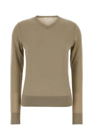 THE ROW Cappuccino Cashmere Blend Ondre Sweater - Light Brown