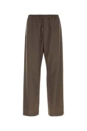 THE ROW Chocolate Wool Ari Pant