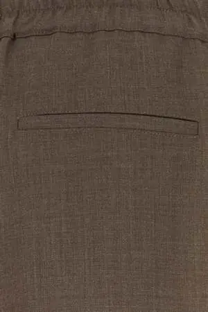 THE ROW Chocolate Wool Ari Pant