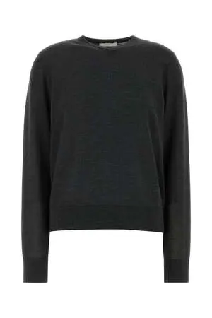 THE ROW Charcoal Cashmere Blend Ondre Sweater - Grey