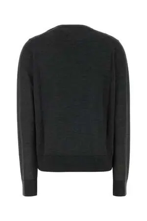 THE ROW Charcoal Cashmere Blend Ondre Sweater