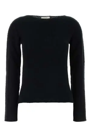 THE ROW Cotton Blend Omiko Sweater - Black
