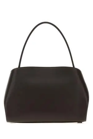 FERRAGAMO Dark Leather Medium Hug Soft Shoulder Bag