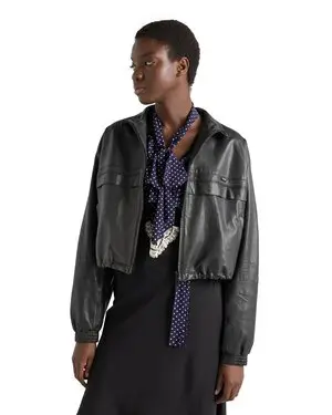 Prada Nappa Leather Jacket - Black