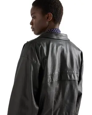 Prada Nappa Leather Jacket - Black