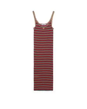Prada Striped Cotton Knit Dress