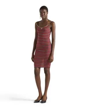 Prada Striped Cotton Knit Dress