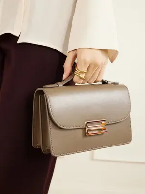 Victoria Beckham Dorian Leather Clutch