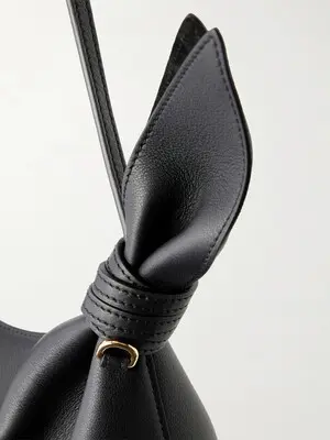 Loewe Medium Knotted Leather Shoulder Bag - Black