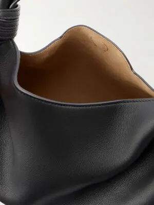 Loewe Medium Knotted Leather Shoulder Bag - Black