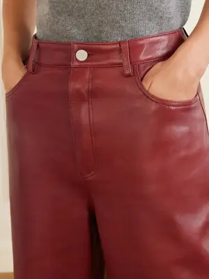 ARMA Leather Wide-leg Pants