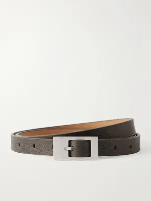 Rick Owens Mini Stooges Leather Belt - Black
