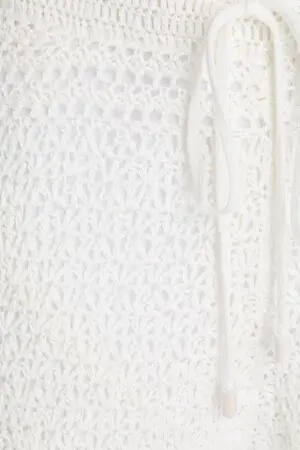 Zimmermann Crochetknit Linenblend Shorts