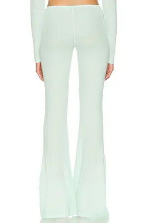 Kiki De Montparnasse Tricot Gaufr Pant In Mint