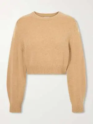 Khaite Masie' Wool And Cashmere-blend Sweater - Beige