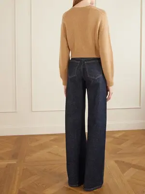 Khaite Masie' Wool And Cashmere-blend Sweater - Neutrals