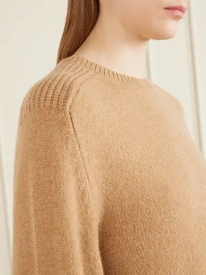 Khaite Masie' Wool And Cashmere-blend Sweater - Neutrals