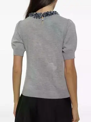 Ulla Johnson Sequin-embellished Jude Sweater - Grey