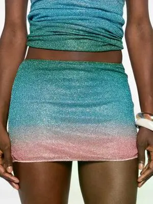 Oseree Lurex Mini Skirt
