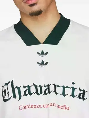 WILLY CHAVARRIA Embroidered 3-stripes V-neck T-shirt