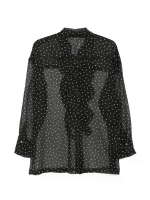 P.a.r.o.s.h Star Print Ruffled Shirt