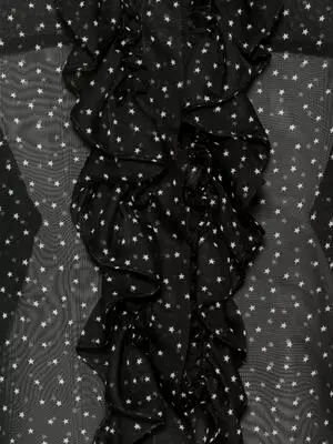 P.a.r.o.s.h Star Print Ruffled Shirt