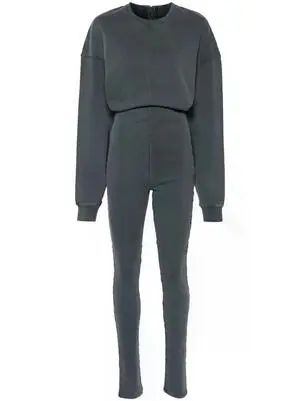 Acne Studios Long-sleeve Cotton Jumpsuit - Grey