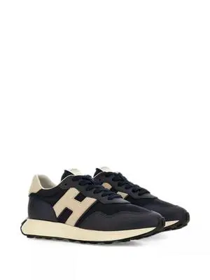 Hogan H601 Paneled Sneakers - Blue