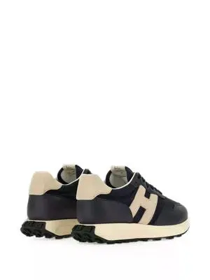 Hogan H601 Paneled Sneakers - Blue
