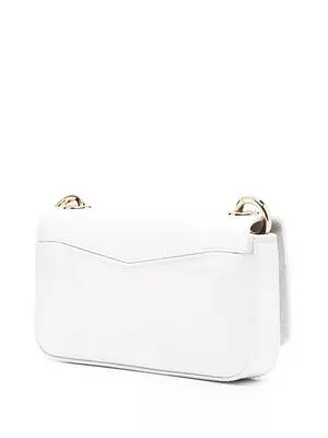 Sandro Logo Detail Leather Shoulder Bag - White