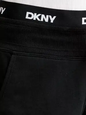 Dkny Logo Waistband Drawstring Track Pants